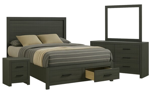 KAI KING 6 PIECE STORAGE BEDROOM SET | Tepperman's