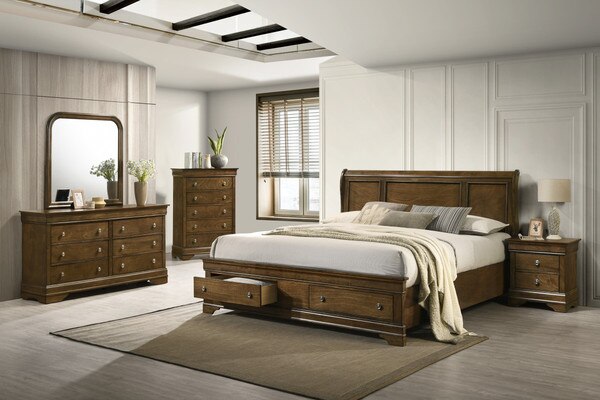 EVERETT KING 3 PIECE STORAGE BED | Tepperman's