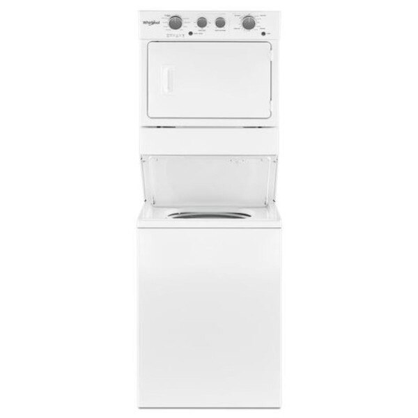 Whirlpool 4.0 cu.ft I.E.C. Gas Stacked Laundry Center 9 Wash cycles and ...
