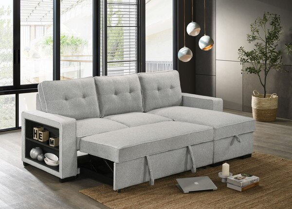 LENI 2PC POP-UP BED SOFA CHAISE | Tepperman's