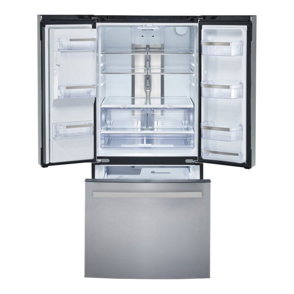 GE Profile 33" Counter-depth, Bottom Mount French-Door Refrigerator ...