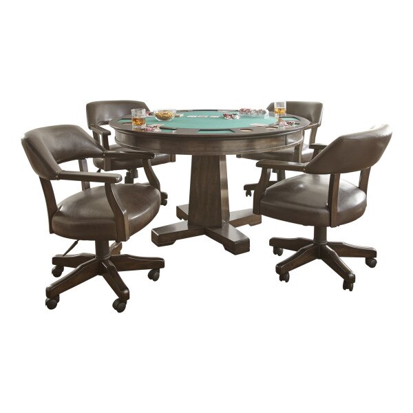 RUBY 5 PIECE REVERSIBLE GAME TABLE SET | Tepperman's