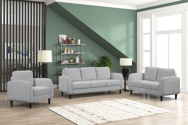 RITCHY PEWTER LOVESEAT | Tepperman's