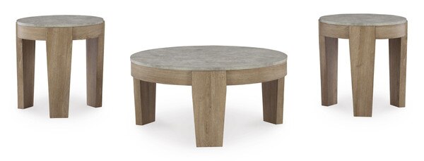GUYSTONE COFFEE & TWO END TABLE SET | Tepperman's
